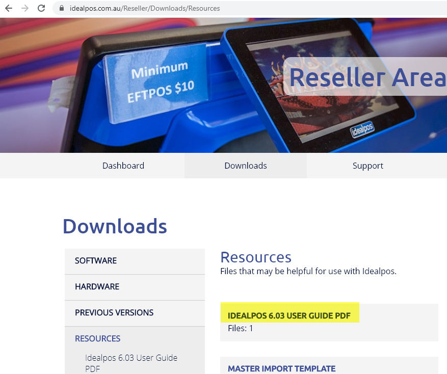 User Guide for Idealpos 6.03